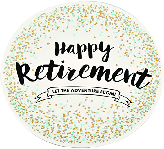 HAPPY RETIREMENT PLATTER – BLACK TIE GIFTS