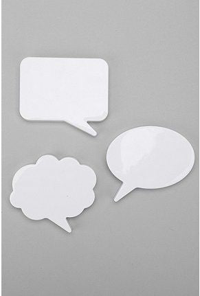 MAGNETIC SPEECH BUBBLES – BLACK TIE GIFTS