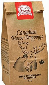 CANADIAN MOOSE DROPPINGS- MILK CHOCOLATE ALMONDS – BLACK TIE GIFTS