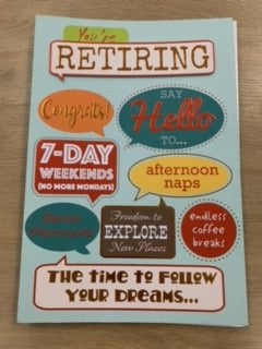 JUMBO RETIREMENT CARD – BLACK TIE GIFTS